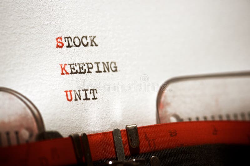 Stock keeping unit stock photo. Image of concept, message - 261587926