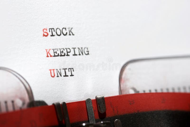 Stock keeping unit stock image. Image of acronym, product - 261587931