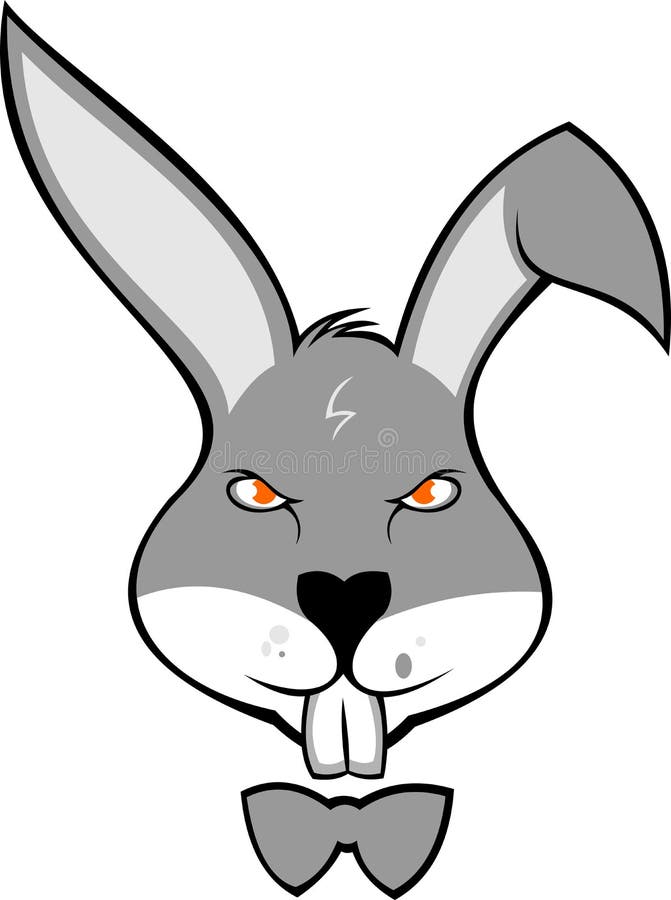 Stock Logo Rabbit Cartoon with Tie Stock Vector - Illustration of bunny ...