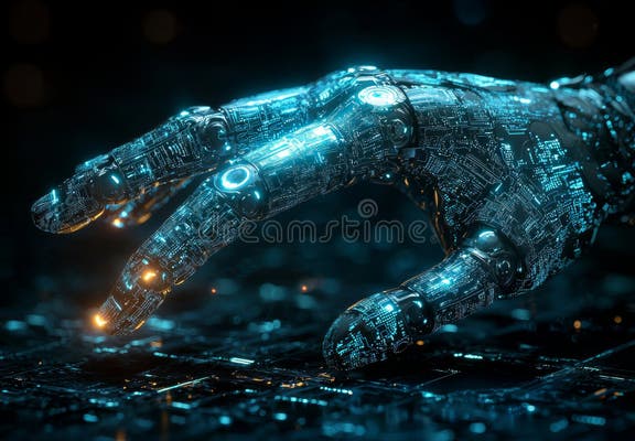 Stock Machine Learning & X28;AI& X29;, Robot Stock Image - Image of ...