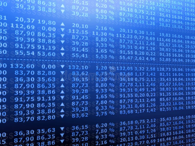 Header: Stock market stock illustration. Illustration of investment ...