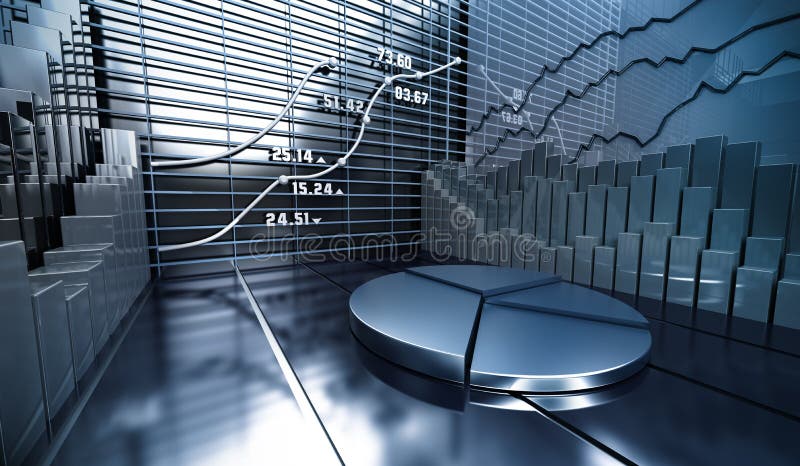 Stock Market Abstract Background Stock Illustration - Illustration of ...