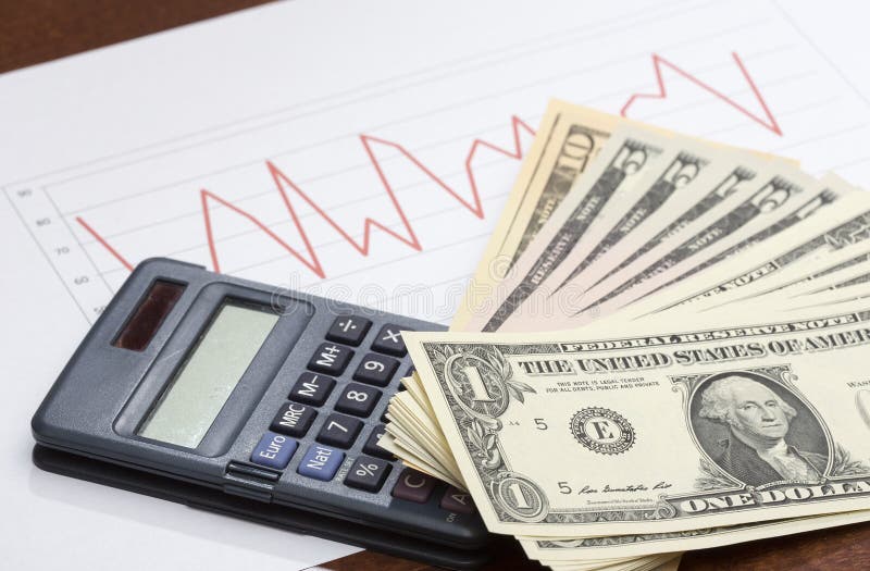 Stock Market Chart with Cash Stock Photo - Image of currency, chart ...