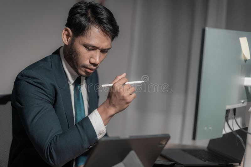 Stock Market Analyst, Data Exchange, Digital Chart on Computer Screen ...