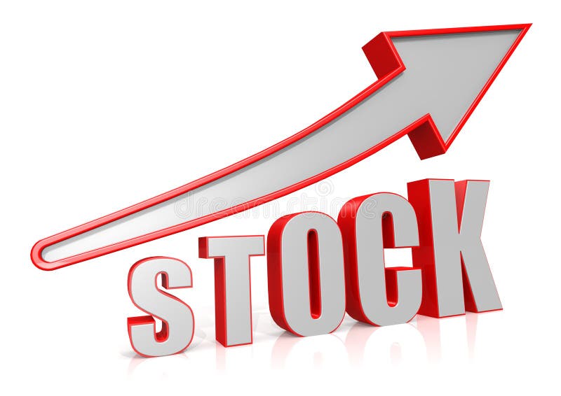Stock Market with Arrow Symbol Stock Illustration - Illustration of ...