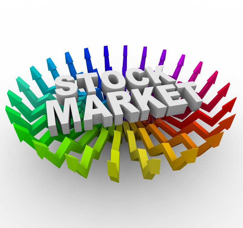 Stock Market - Arrows Rising Stock Illustration - Illustration of ...