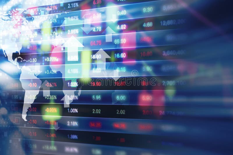 Stock Market Background Design Stock Photo - Image of finance, global ...