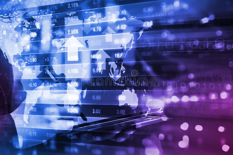 Stock Market Background Design Stock Image - Image of business ...