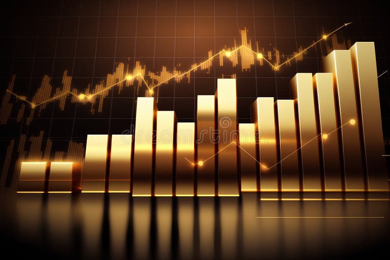Financial Graph on Dark Background, Represent Stock Market Crash or ...