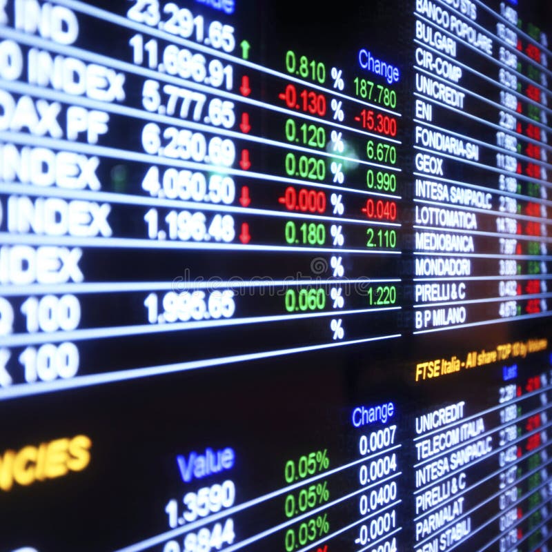 Stock Market board stock photo. Image of trade, chart - 38307726