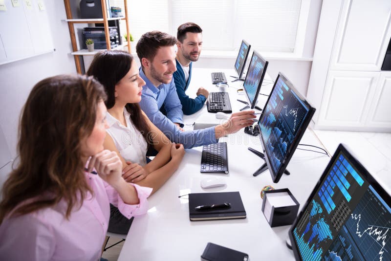 Stock Market Broker Analyzing Graph on Computer Stock Image - Image of ... Stock Market Broker Analyzing Graph on Computer Stock Image - Image of ...