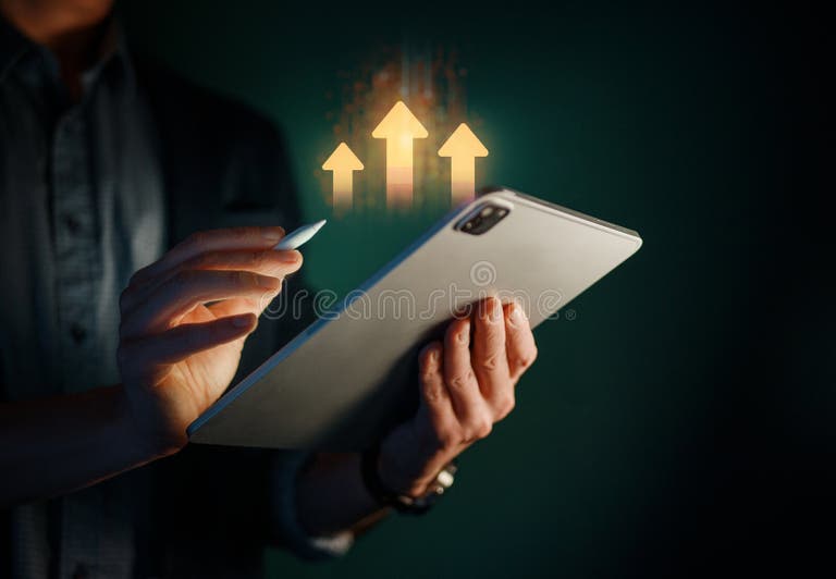 Stock Market Changes, Business Chart Stock Image - Image of success ...