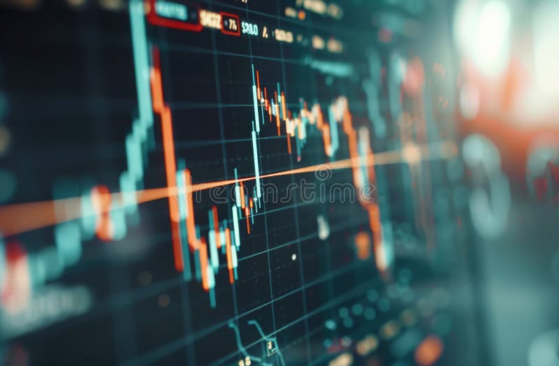 Stock Market Chart Data stock image. Image of decline - 327612597