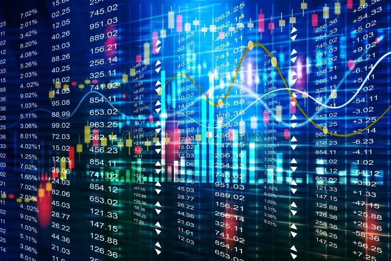 Stock market chart stock illustration. Illustration of accounting ...