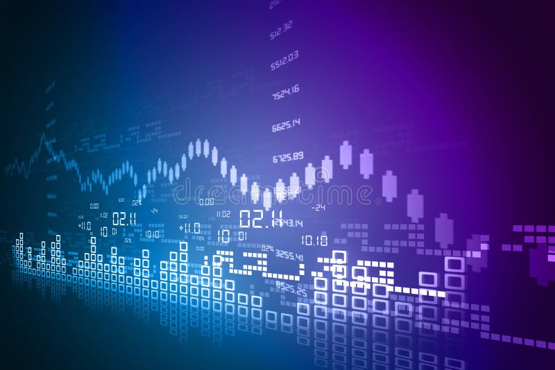 Stock Market Chart stock illustration. Illustration of diagram - 36286724
