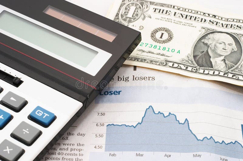 Stock Market Chart, Down, Losses Stock Photo - Image of earnings, funds ...