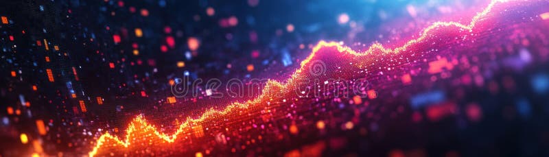 Stock Market Chart with Upward Trend, Representing Economic Growth ...