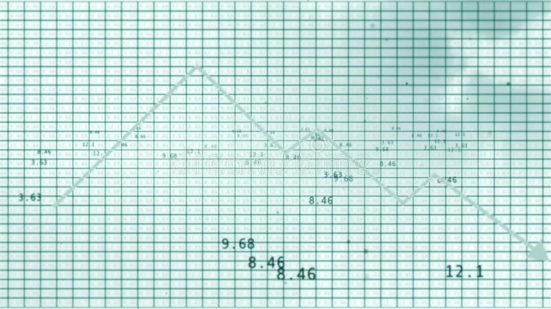 A Data Grid of Streaming Numbers Changing on Display. Stock Video ...