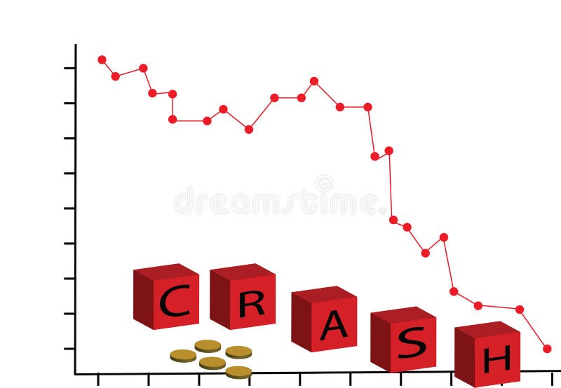 Stock Market Crash stock vector. Illustration of investment - 127703816