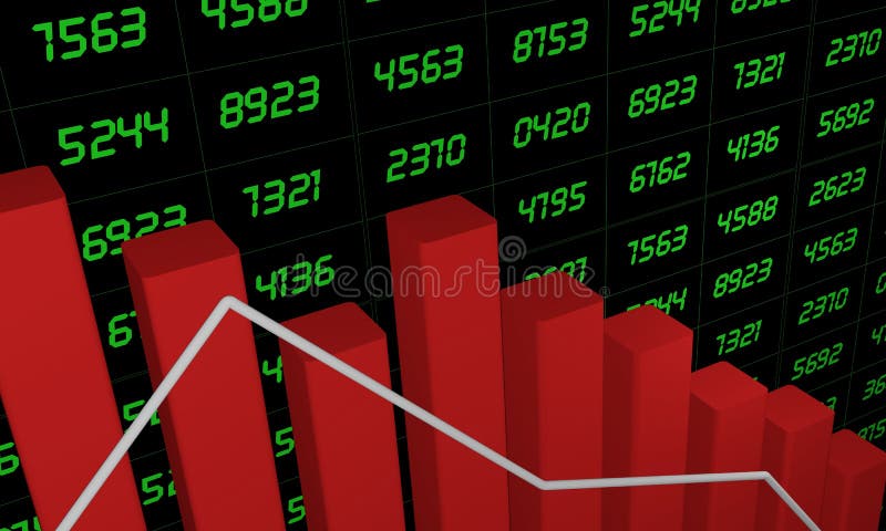 Stock Market Crisis. Stock Market Crash. Stock Market Fall Chart with ...