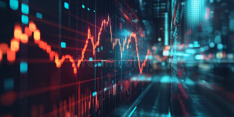 Stock market data display stock illustration. Illustration of exciting ...
