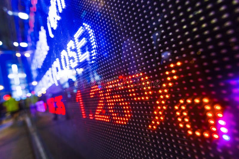 Stock Market Data on Display Stock Image - Image of account, offer ...