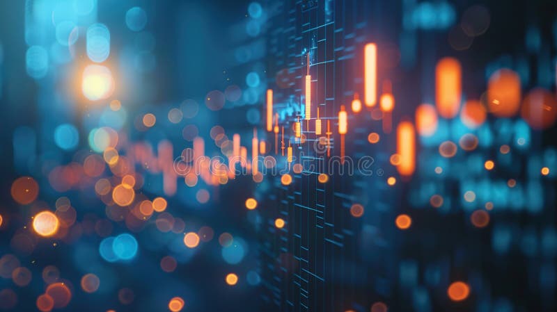 Stock Market Data Display stock illustration. Illustration of ...