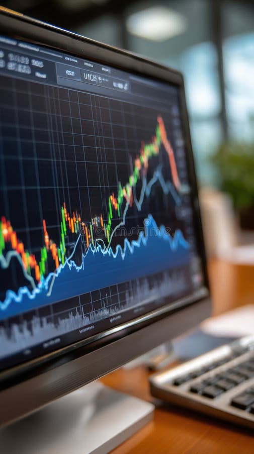 Stock Market Data Displayed on a Computer Screen, Trading Analysis and Investment Stock Image ...
