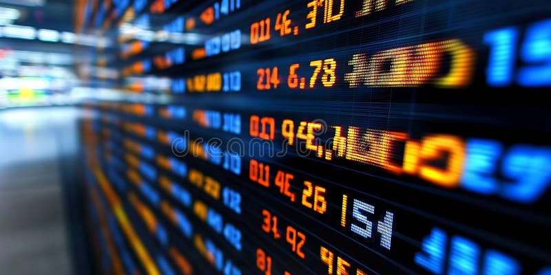 Stock Market Data HighResolution Image of Dynamic Financial Information ...