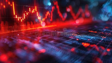 Stock Market Data Visualization Stock Illustration - Illustration of ...