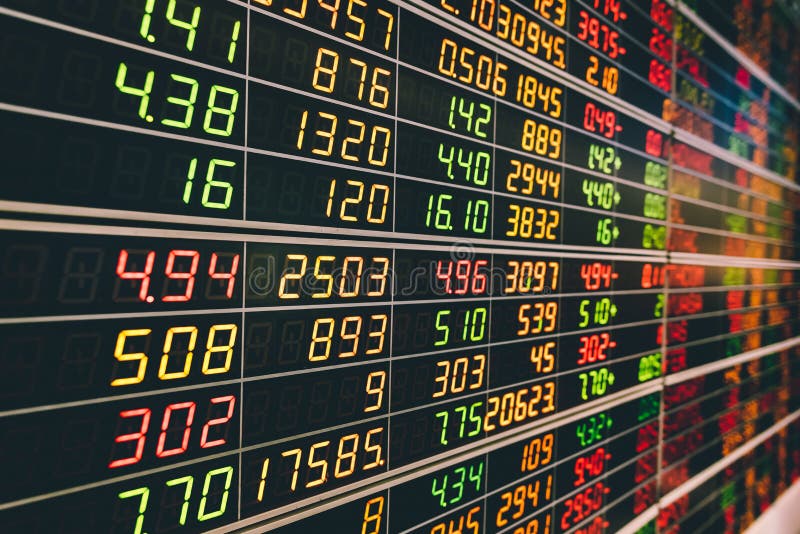 Stock market stock image. Image of chart, ticker, finance - 80103139