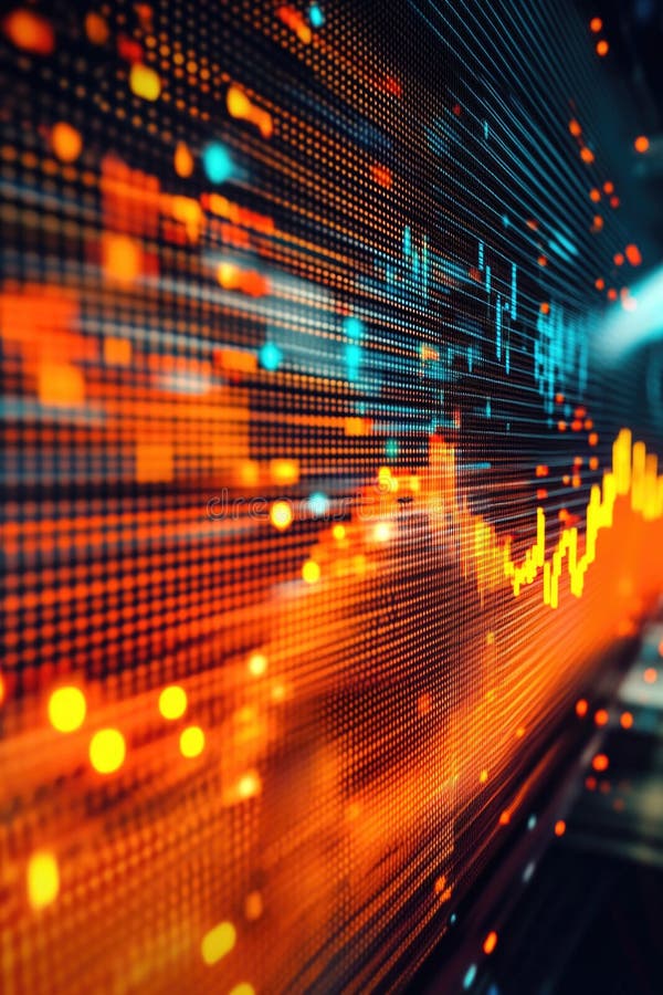 Stock Market Display Close Up Stock Image - Image of portfolio, floor ...