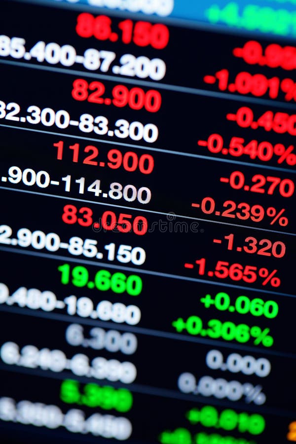 Stock Market Price Drop Display Led Stock Photos - Free & Royalty-Free ...