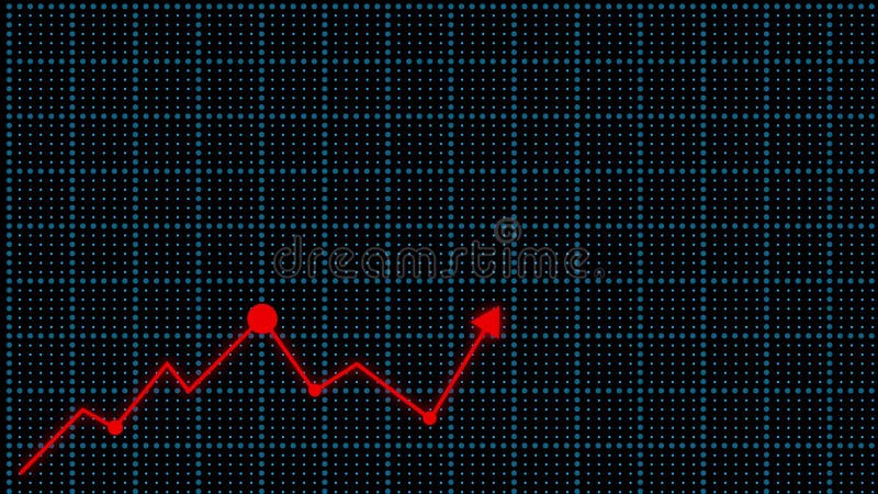 Stock Market and Exchange, Animated Financial Chart with Data Points for Business Presentations ...