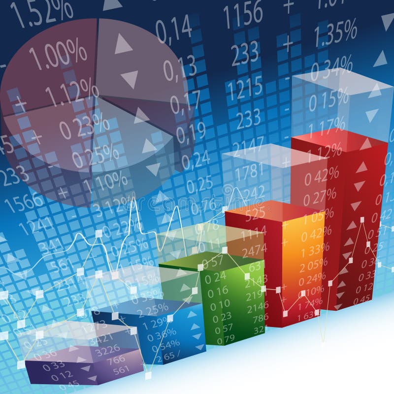 Stock Market Exchange Design Stock Vector - Illustration of green ...