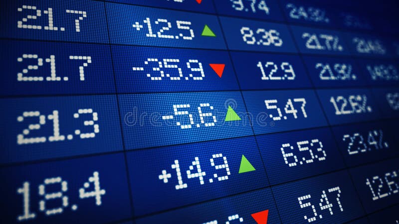 Stock Market Exchange Graph Illustration Stock Illustration ...
