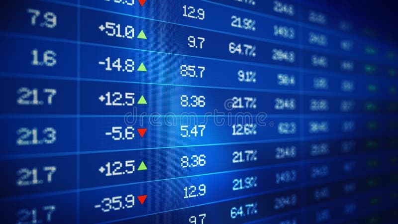 Stock Market Exchange Graph Illustration Stock Illustration ...