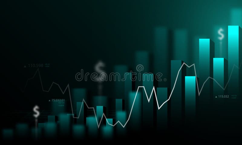 Stock Market Financial Analysis Technology Graph Concept Background ...