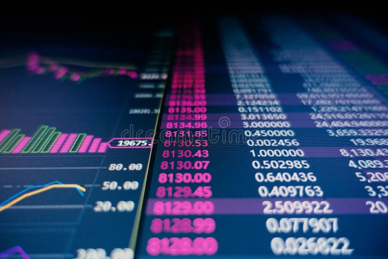 Stock Market Trading Price Green Screen Stock Photo - Image of ...