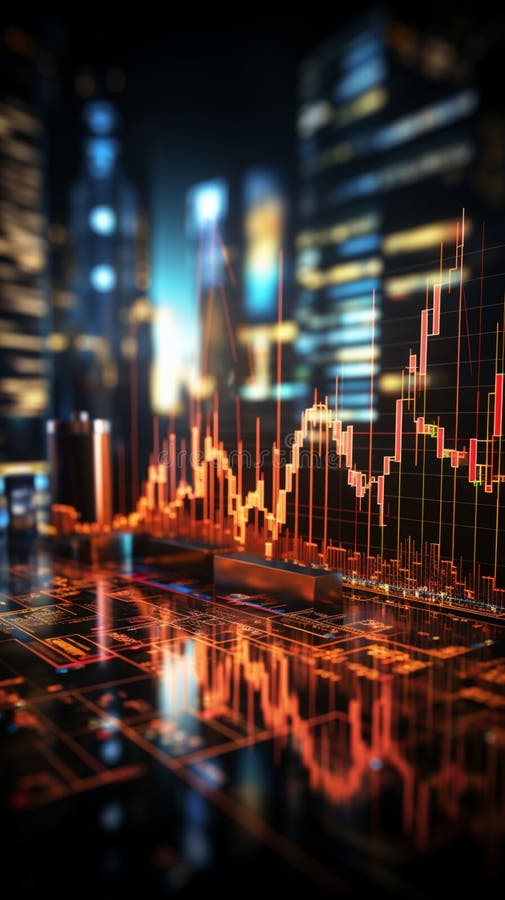 Stock Market and Forex Trading Concept Visualized through a Dynamic ...