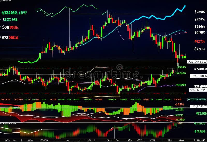 Stock Market or Forex Trading Graph and Candlestick Chart Stock ...