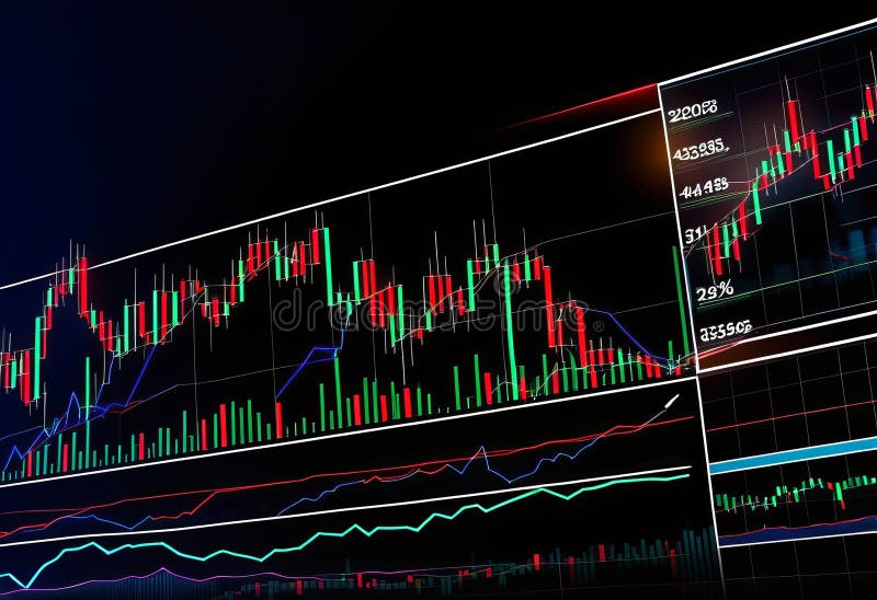 Stock Market or Forex Trading Graph and Candlestick Chart Stock ... Stock Market or Forex Trading Graph and Candlestick Chart Stock ...