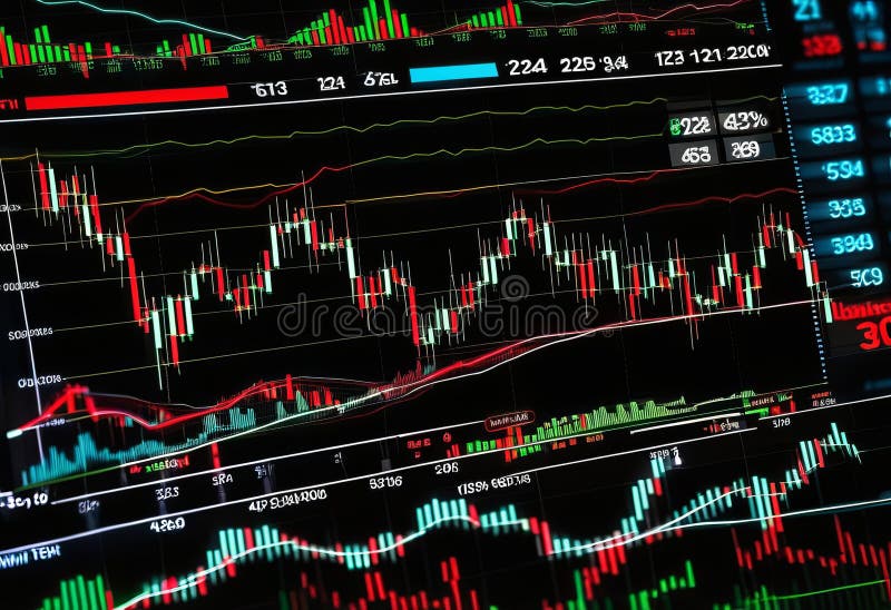 Stock Market or Forex Trading Graph and Candlestick Chart Stock ...