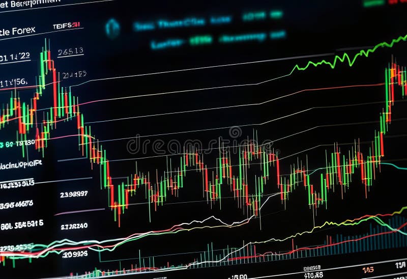 Stock Market or Forex Trading Graph and Candlestick Chart Stock ...