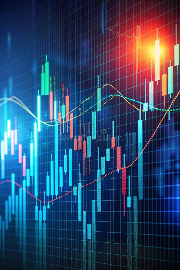 Stock Market or Forex Trading Graph and Candlestick Chart Stock ...