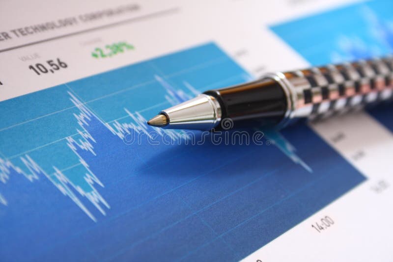 Stock Market Graph Analyzing Stock Photo - Image of finance, busy: 24189096