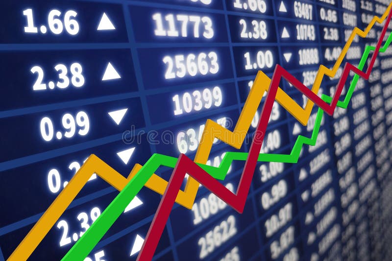 Stock Market Graph with an Arrow Going Up Stock Photo - Image of index ... Stock Market Graph with an Arrow Going Up Stock Photo - Image of index ...