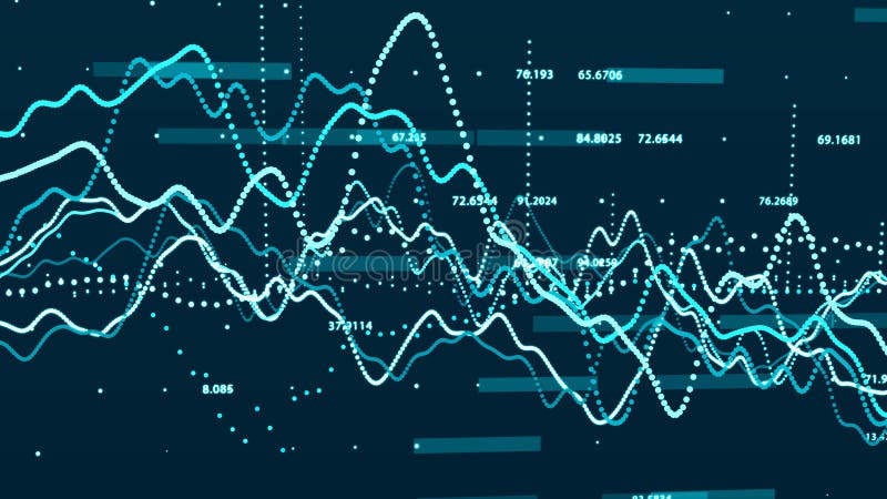 Stock Market Graph. Big Data Visualization. Investment Graph Concept ...