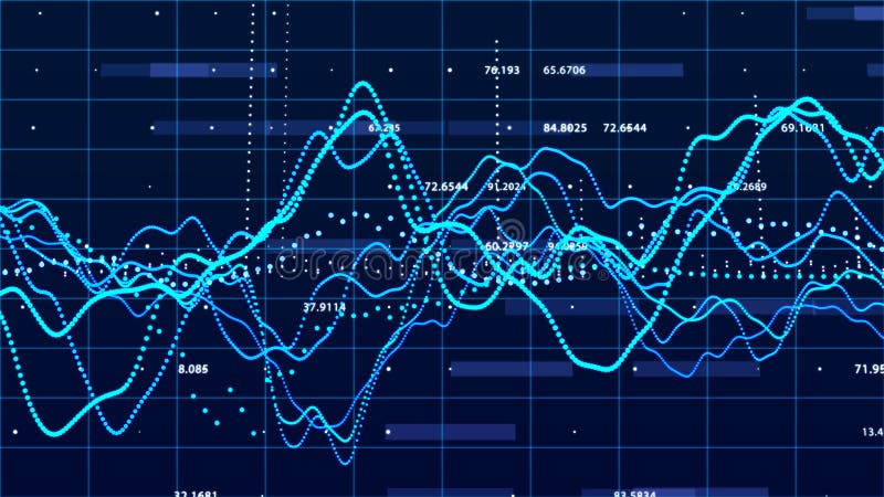 Stock Market Graph. Big Data Visualization. Investment Graph Concept ...