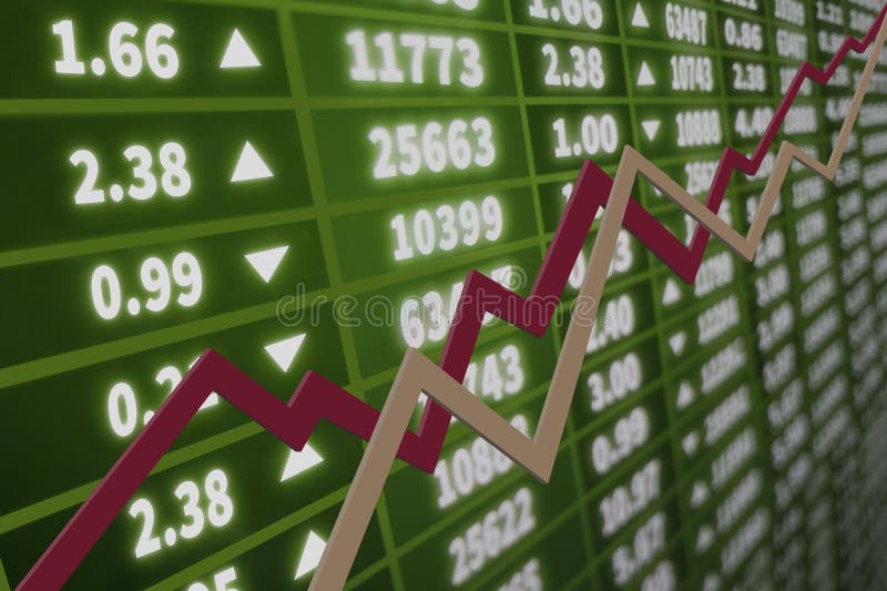 Stock Market Graph with Chart Stock Image - Image of analysis ...